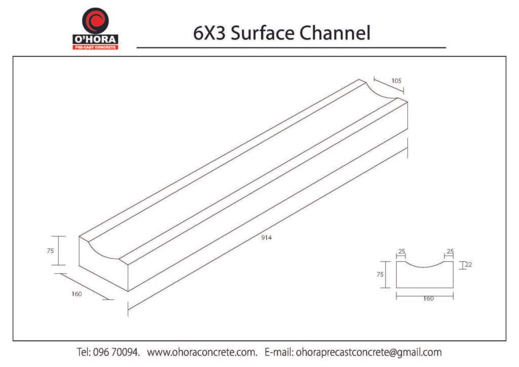 6X3 Surface Channel - O' Hora Pre-Cast Concrete, Mayo, Sligo, West of ...