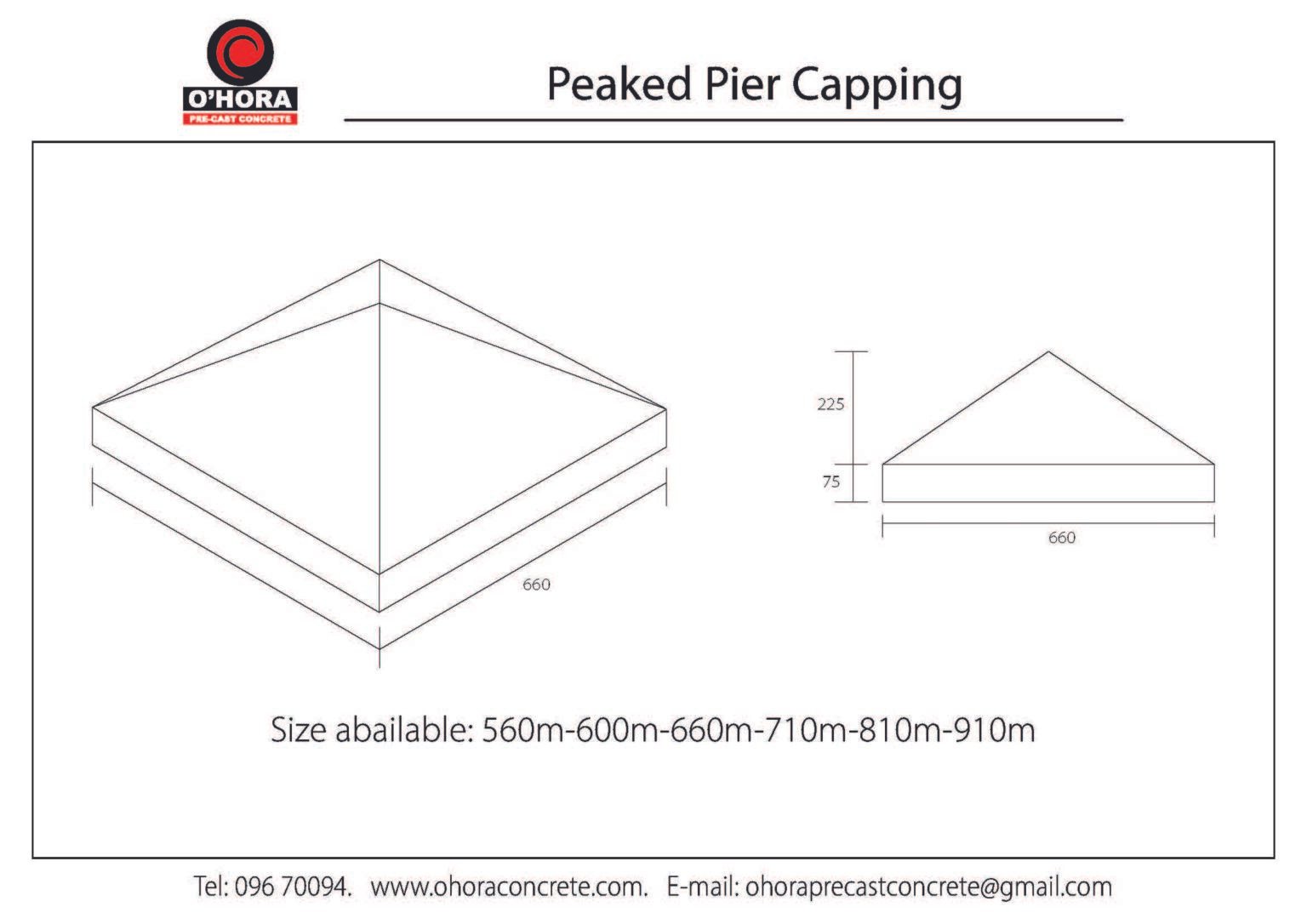 Peaked Pier Capping - O' Hora Pre-Cast Concrete, Mayo, Sligo, West of ...